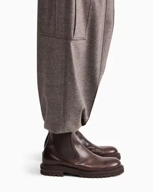 Giorgio Armani Boots In Nappa Leather And Rubber