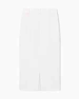 Giorgio Armani Unlined Slim Sheath Dress In Silk Cady With Slit