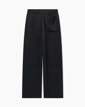 Giorgio Armani Embroidered Trouser Sera Regular Fit Satin Rhinestone Trim