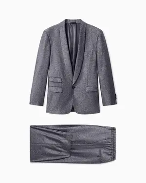 Giorgio Armani Oversized Suit Heritage In Cashmere And Silk Jacquard