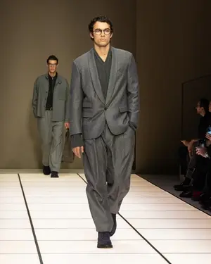 Giorgio Armani Oversized Suit Heritage In Cashmere And Silk Jacquard