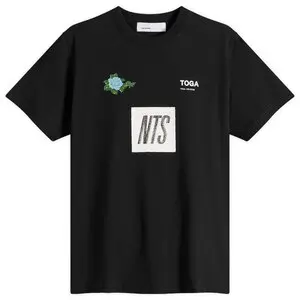 Toga X Nts Logo Print T-shirt - Black