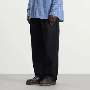 Folk Drawcord Loose Trouser - Navy Ripstop