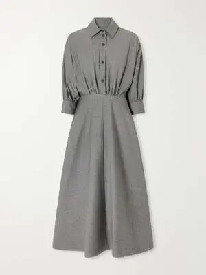 Altuzarra Eleanor Wool-blend Midi Dress - Gray