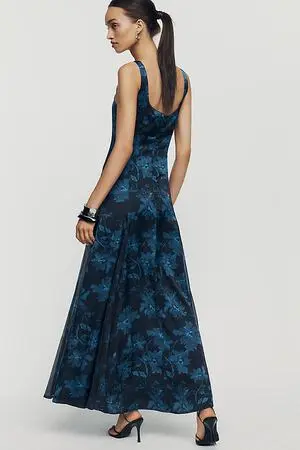 HUTCH Neamy Floral Print Maxi Dress