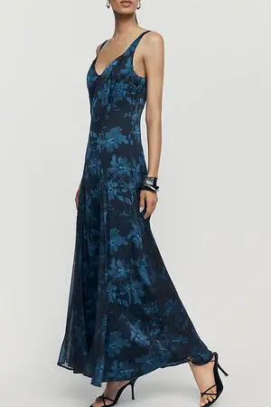HUTCH Neamy Floral Print Maxi Dress