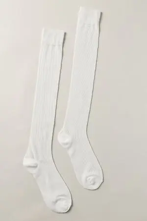 HIGH HEEL JUNGLE Everythg's Fe Sheer Socks - White