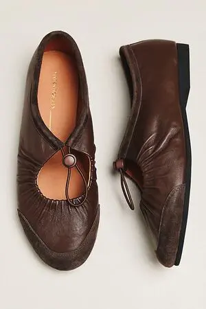 Intentionally Blank La Jolla Mary Jane Ballet Flats - Chocolate