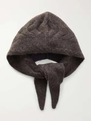 Sea Allen Cable-knit Baclava - Charcoal