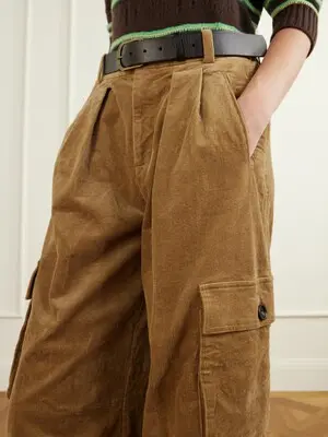 Sea Garret Stretch Cotton-corduroy Balloon Pants