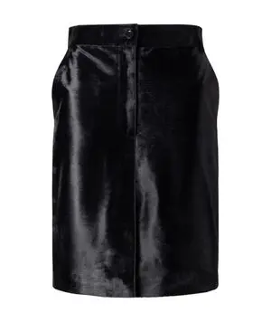 LOULOU DE SAISON Loulou De Saison Debi Calf Hair Midi Skirt
