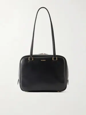 JIL SANDER Vision Mini Leather Tote - Black