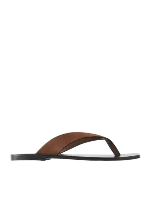 A.emery Kinto Suede Thong Sandals - Brown