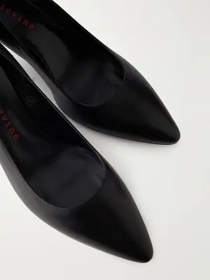 HERBERT LEVINE Pump Du Jour 50' Leather Pumps - Black
