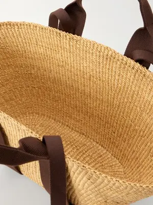 Muuñ George Raffia Tote