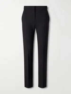 Max Mara Mxmacino" Wool-blend Slim-leg Pants - Black