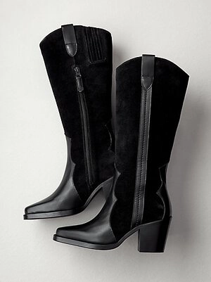BOS & CO S Wynona Suede Boots - Black