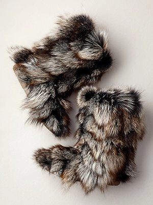 Overland S Willow Shearling-lined Fur Boots - Black Multi