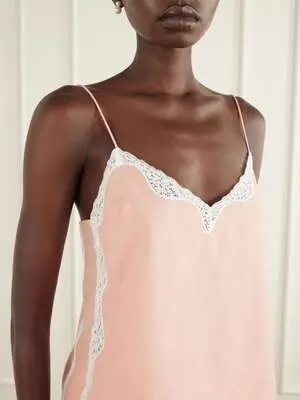 Posse Tabitha Lace-trimmed Tencel™ Lyocell Camisole