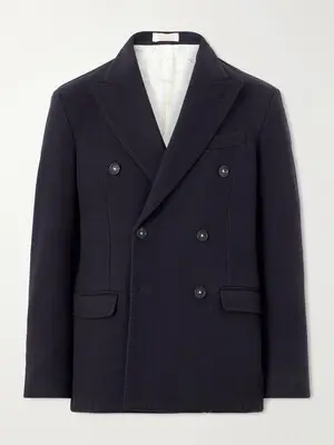 Massimo Alba Brando Cashmere Coat - Blue