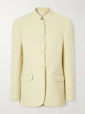 LIBEROWE Alef Wool-blend Gabardine Jacket - Yellow