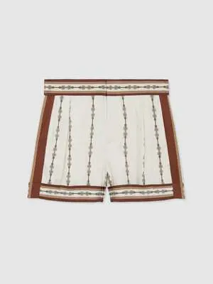 REISS Jayce Chain-print Shorts