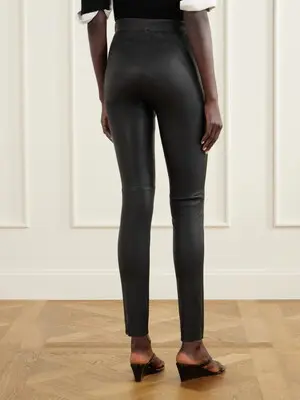 JOSEPH Paneled Stretch-leather Leggings