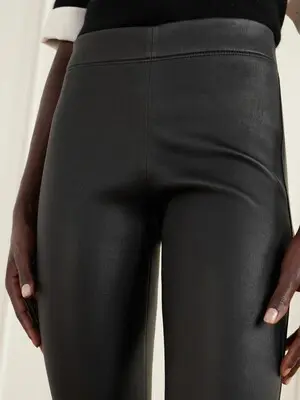 JOSEPH Paneled Stretch-leather Leggings