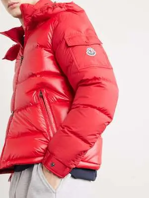 Moncler Maya Quilted Shell Down Jacket - Red