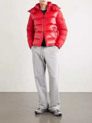 Moncler Maya Quilted Shell Down Jacket - Red