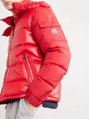 Moncler Maya Quilted Shell Down Jacket - Red
