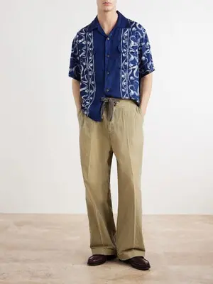 Kapital Easy Straight-leg Cotton-canvas Trousers