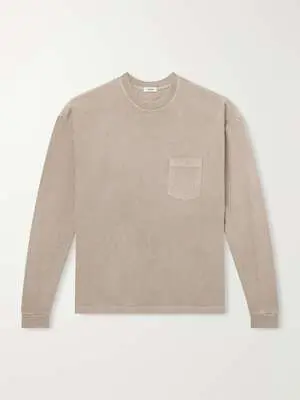 AGOLDE Lucan Cotton-jersey T-shirt - Brown