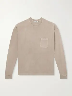 AGOLDE Lucan Cotton-jersey T-shirt - Brown