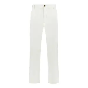 Paul & Shark Dynamic Chino Trousers With Pleats - White