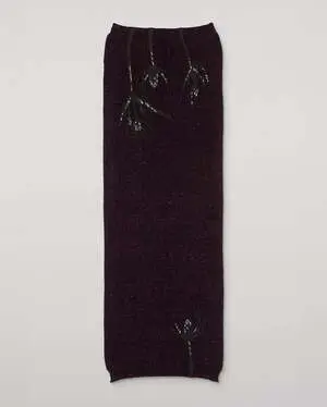 Johnstons Of Elgin Wild Thistle Intarsia Cashmere Wrap