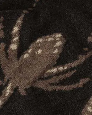Johnstons Of Elgin Cashmere Cardigan With Wild Thistle Intarsia