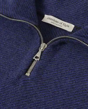 Johnstons Of Elgin Cashmere Half-zip Pullover