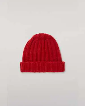 Johnstons Of Elgin Bhaltair Cashmere Silk Beanie - Red