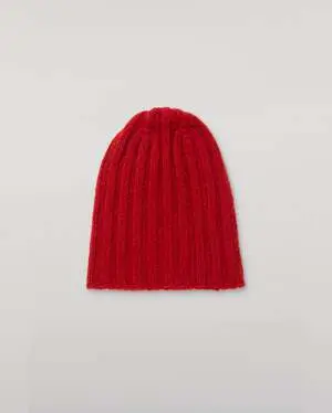 Johnstons Of Elgin Bhaltair Cashmere Silk Beanie - Red