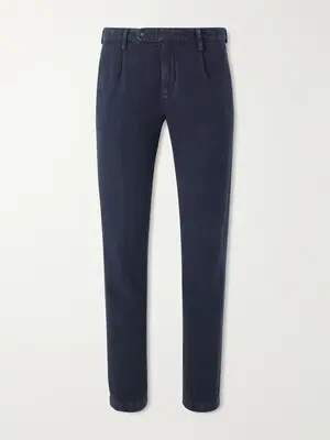 Massimo Alba Massimo Alba Ionio2 Straight-Leg Cotton Trousers Blue