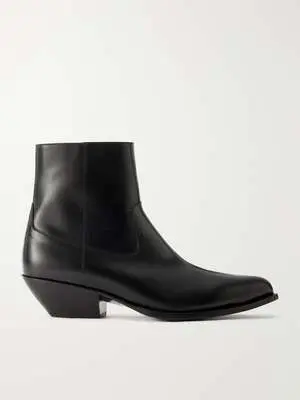 Celine Leather Chelsea Boots - Black