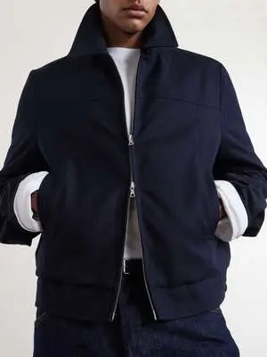 Dries Van Noten Padded Cotton And Wool-blend Blouson Jacket