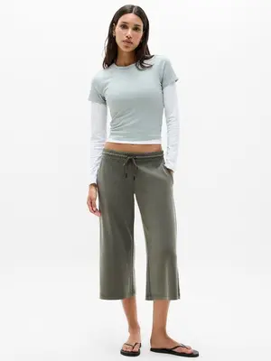 Athleta Seasoft Wide Crop Pant