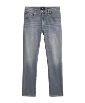 7 For All Mankind Whiskering-effect Jeans - Grey