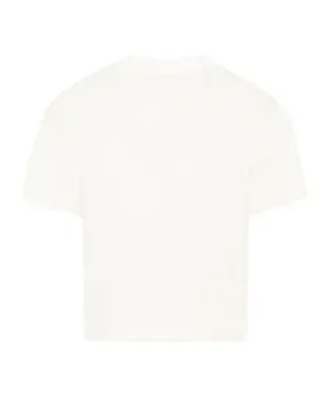 LANVIN Embroidered Logo Crewneck T-shirt - Ivory
