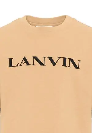 LANVIN Logo Embroidered Crewneck T-shirt