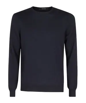 Tagliatore Long-sleeved Crew Neck Sweater