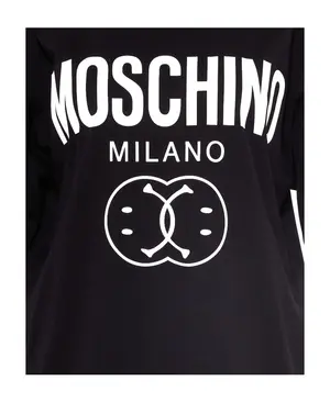 Moschino Round Collar Logo T-shirt