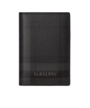 Burberry City Check Folding Card Case - Iron-gray